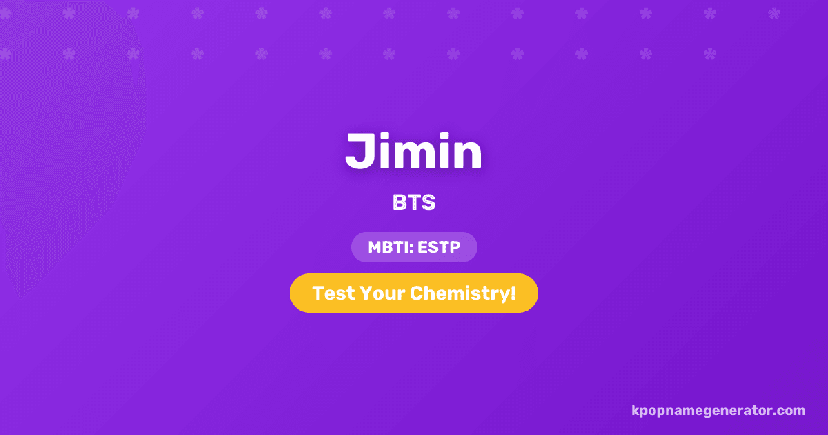Jimin Name Generator | BTS Chemistry Test